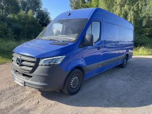 Blue Mercedes-Benz Sprinter 2021 in Taurage, with an engine capacity of 1.95 L and mileage of 309 thousand km for 11800 €, photo  on AUTOMOTO.COM.LV