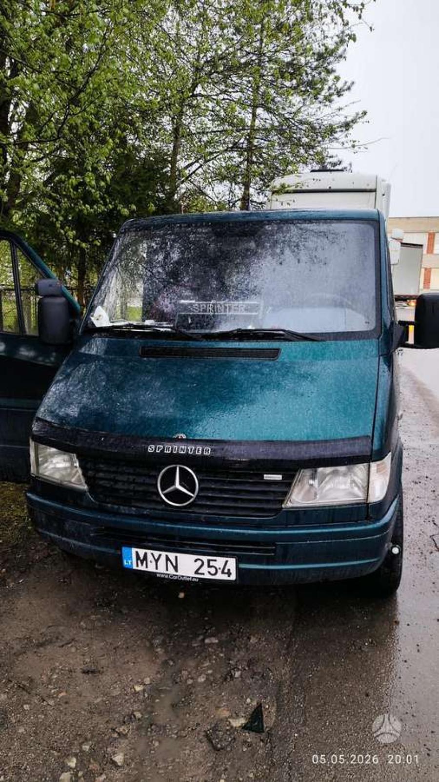 Green Mercedes-Benz Sprinter 2000 in Alytus, with an engine capacity of 2.90 L and mileage of 0 thousand km for 3100 €, photo 6 on AUTOMOTO.COM.LV