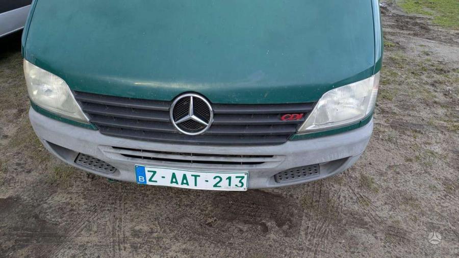 Zaļš Mercedes-Benz Sprinter 2002 Klaipėda, ar dzinēja tilpumu 2.70 L un nobraukumu 245 tūkst. km par 5500 €, foto 5 vietnē AUTOMOTO.COM.LV