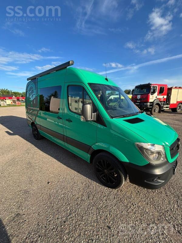 Green Mercedes-Benz Sprinter 2017 in Liepaja, with an engine capacity of 2.20 L and mileage of 223 thousand km for 24000 €, photo 1 on AUTOMOTO.COM.LV