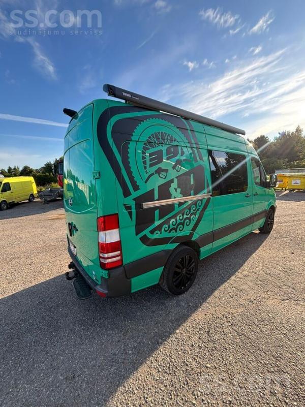 Green Mercedes-Benz Sprinter 2017 in Liepaja, with an engine capacity of 2.20 L and mileage of 223 thousand km for 24000 €, photo 7 on AUTOMOTO.COM.LV