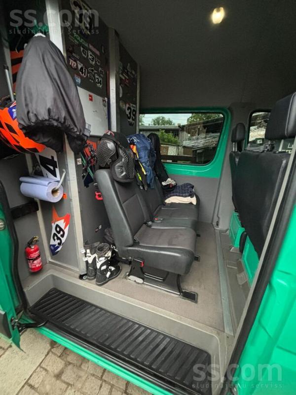 Green Mercedes-Benz Sprinter 2017 in Liepaja, with an engine capacity of 2.20 L and mileage of 223 thousand km for 24000 €, photo 9 on AUTOMOTO.COM.LV