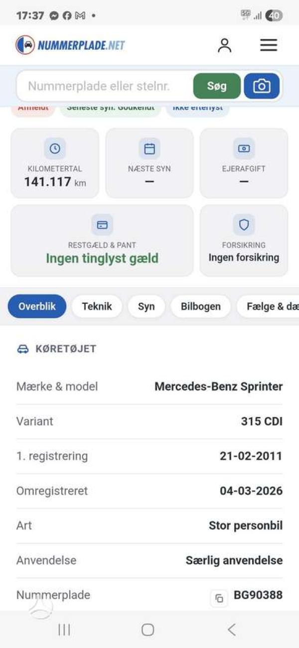 Pelēks Mercedes-Benz Sprinter 2011 Jurbarkas, ar dzinēja tilpumu 2.20 L un nobraukumu 145 tūkst. km par 13500 €, foto 3 vietnē AUTOMOTO.COM.LV