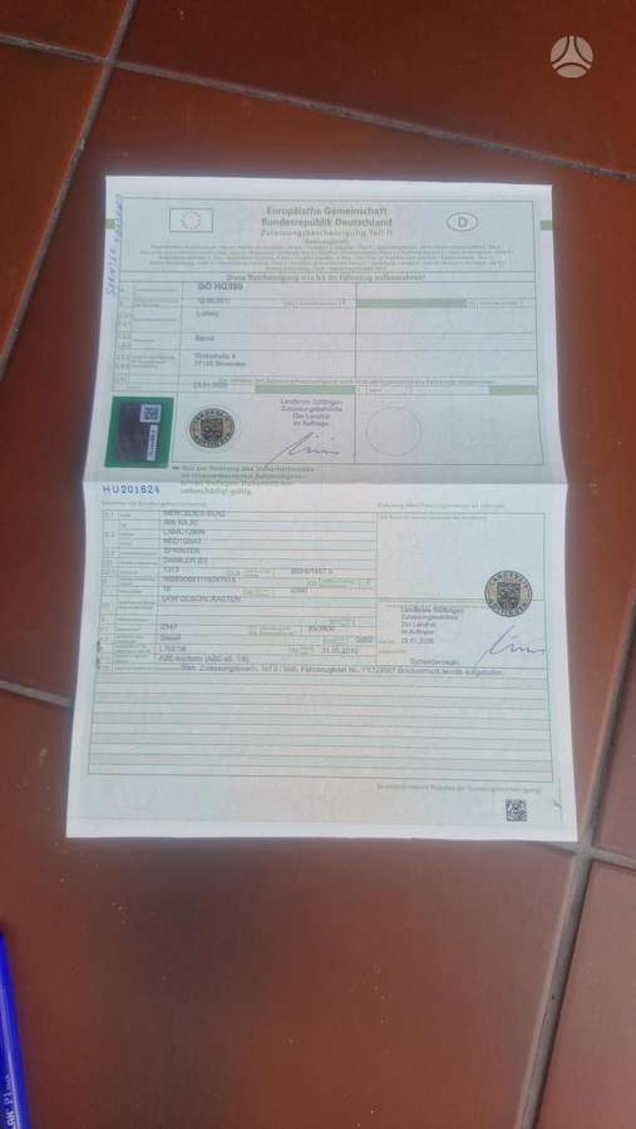 Серый Мерседес Спринтер 2011 в Кельме, объемом двигателя 2.14 л и пробегом 253 тыс. км за 6700 €, фото 17 на AUTOMOTO.COM.LV