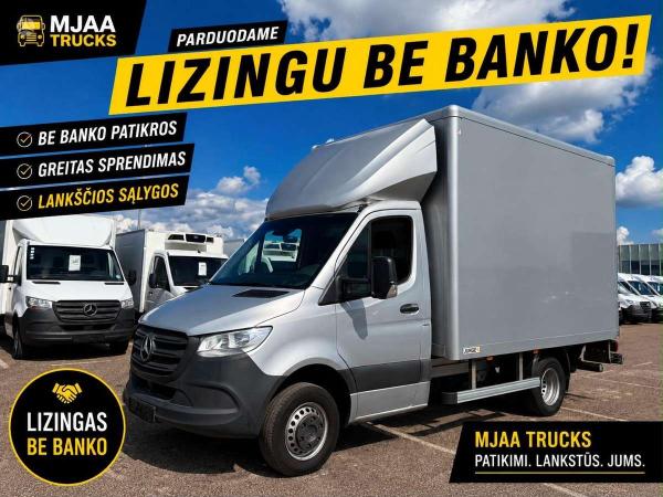 Grey Mercedes-Benz Sprinter 2020 in Vilnius, with an engine capacity of 2.14 L and mileage of 221 thousand km for 23900 €, photo 1 on AUTOMOTO.COM.LV