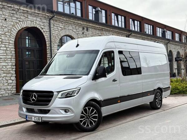 Grey Mercedes-Benz Sprinter 2019 in Tallinn, with an engine capacity of 3.00 L and mileage of 195 thousand km for 47999 €, photo 1 on AUTOMOTO.COM.LV