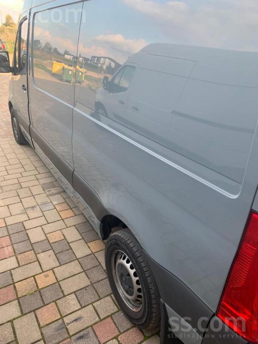 Grey Mercedes-Benz Sprinter 2021 in Riga, with an engine capacity of 2.00 L and mileage of 540 thousand km for 12100 €, photo 3 on AUTOMOTO.COM.LV