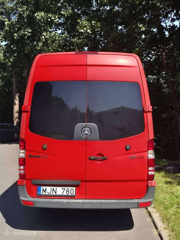Sarkans Mercedes-Benz Sprinter 2009 Viļņa, ar dzinēja tilpumu 2.10 L un nobraukumu 225 tūkst. km par 9700 €, foto 7 vietnē AUTOMOTO.COM.LV