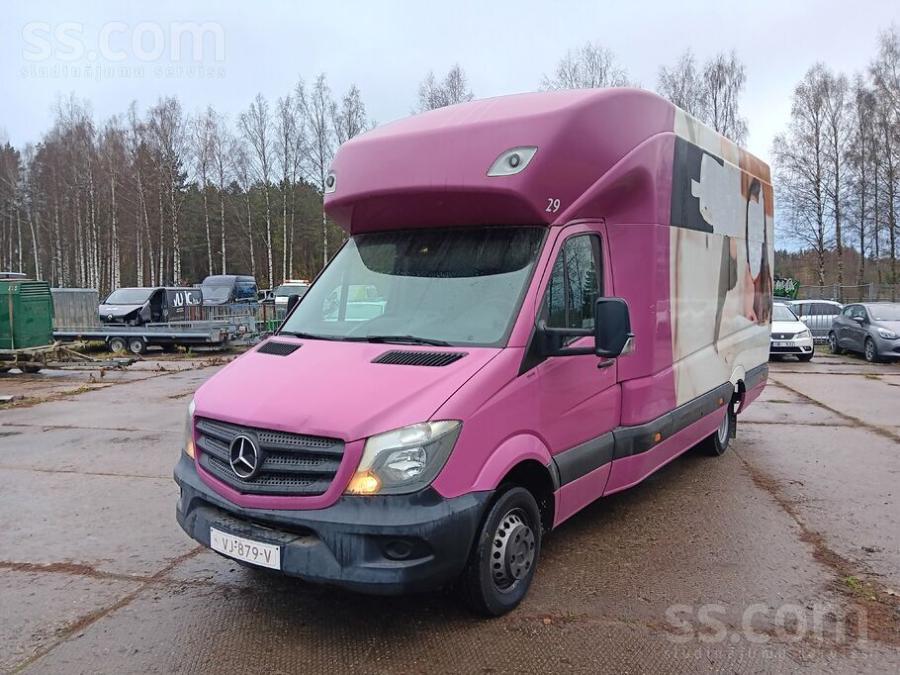 Violet Mercedes-Benz Sprinter 2014 in Ogre, with an engine capacity of 2.20 L and mileage of 348 thousand km for 13000 €, photo 1 on AUTOMOTO.COM.LV