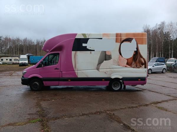Violet Mercedes-Benz Sprinter 2014 in Ogre, with an engine capacity of 2.20 L and mileage of 348 thousand km for 13000 €, photo 2 on AUTOMOTO.COM.LV