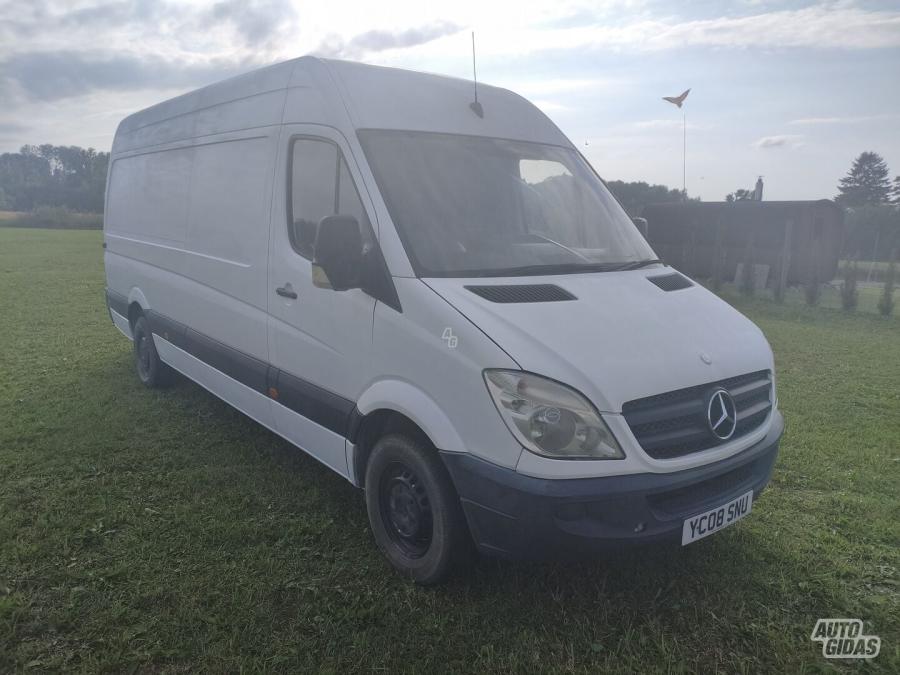 White Mercedes-Benz Sprinter 2008 in Vilnius, with an engine capacity of 2.20 L and mileage of 529 thousand km for 2500 €, photo 5 on AUTOMOTO.COM.LV
