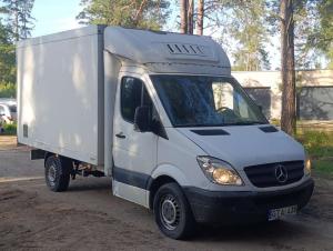 White Mercedes-Benz Sprinter 2009 in Vilnius, with an engine capacity of 2.90 L and mileage of 1 thousand km for 3200 €, photo  on AUTOMOTO.COM.LV