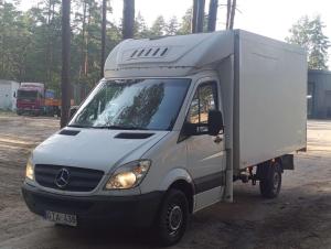 White Mercedes-Benz Sprinter 2009 in Vilnius, with an engine capacity of 2.90 L and mileage of 1 thousand km for 3200 €, photo 3 on AUTOMOTO.COM.LV