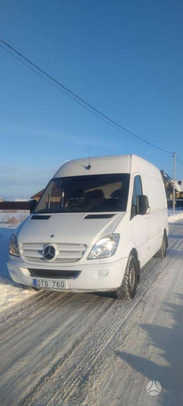 White Mercedes-Benz Sprinter 2012 in Kedainiai, with an engine capacity of 1.80 L and mileage of 76 thousand km for 8400 €, photo 1 on AUTOMOTO.COM.LV
