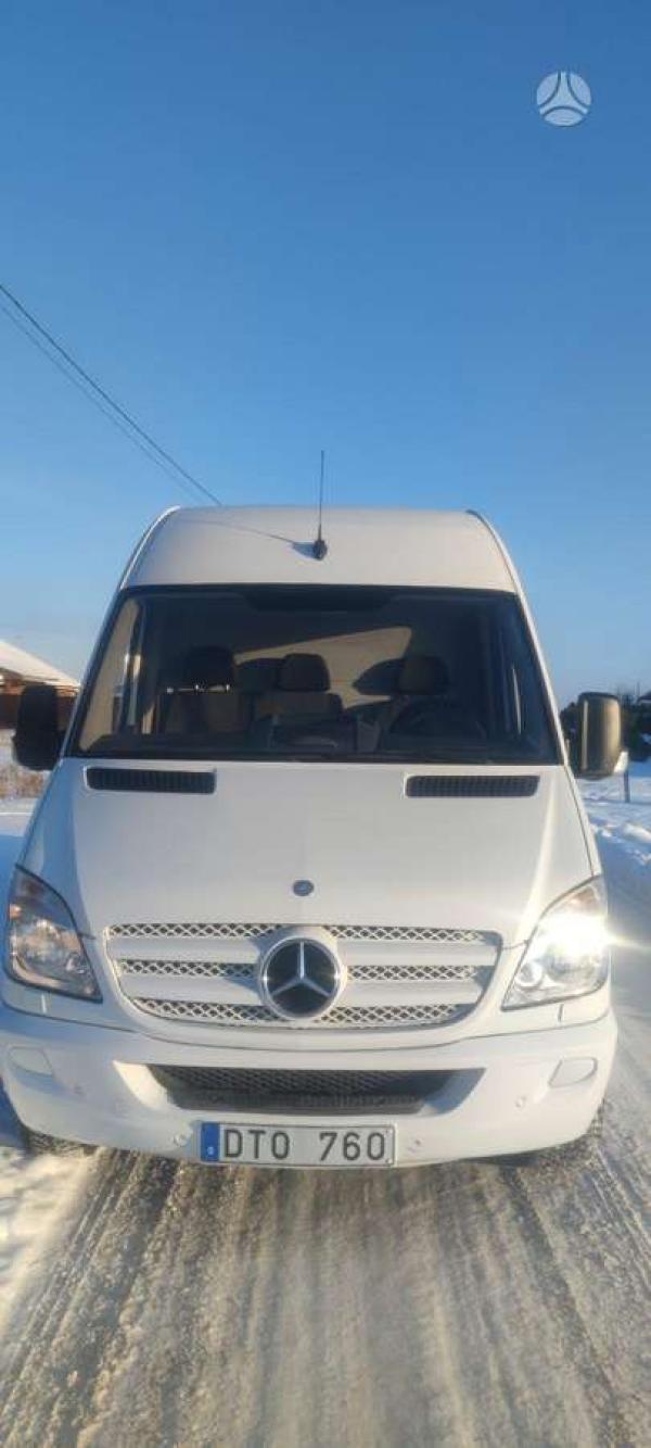 White Mercedes-Benz Sprinter 2012 in Kedainiai, with an engine capacity of 1.80 L and mileage of 76 thousand km for 8400 €, photo 2 on AUTOMOTO.COM.LV