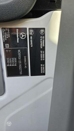White Mercedes-Benz Sprinter 2012 in Marijampole, with an engine capacity of 2.14 L and mileage of 45 thousand km for 13189 €, photo 9 on AUTOMOTO.COM.LV
