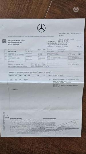 White Mercedes-Benz Sprinter 2012 in Marijampole, with an engine capacity of 2.14 L and mileage of 45 thousand km for 13189 €, photo 50 on AUTOMOTO.COM.LV