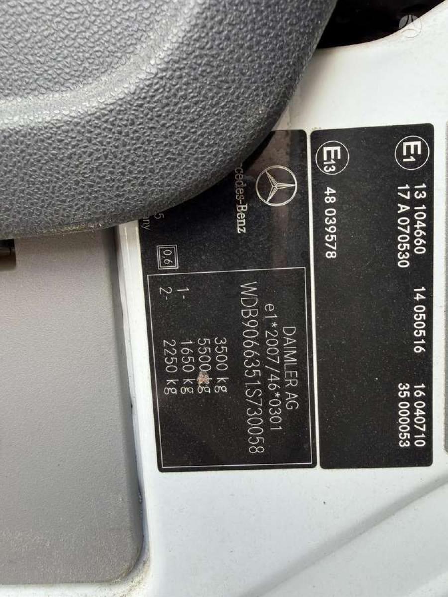 Balts Mercedes-Benz Sprinter 2013 Kauņa, ar dzinēja tilpumu 2.14 L un nobraukumu 524 tūkst. km par 6500 €, foto 20 vietnē AUTOMOTO.COM.LV