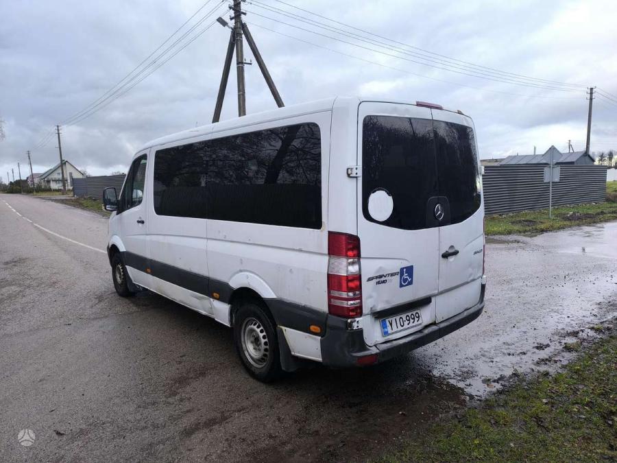White Mercedes-Benz Sprinter 2014 in Marijampole, with an engine capacity of 2.14 L and mileage of 391 thousand km for 7050 €, photo 3 on AUTOMOTO.COM.LV