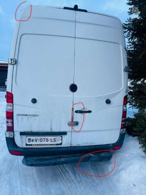 White Mercedes-Benz Sprinter 2015 in Vilnius, with an engine capacity of 2.10 L and mileage of 260 thousand km for 7700 €, photo 7 on AUTOMOTO.COM.LV