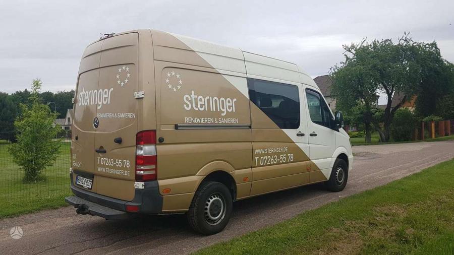White Mercedes-Benz Sprinter 2015 in Kaunas, with an engine capacity of 2.20 L and mileage of 242 thousand km for 7100 €, photo 3 on AUTOMOTO.COM.LV
