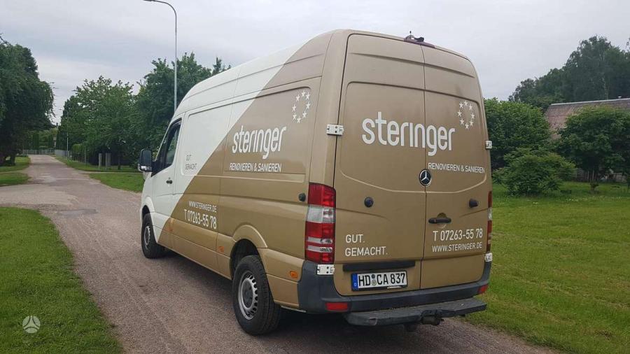 White Mercedes-Benz Sprinter 2015 in Kaunas, with an engine capacity of 2.20 L and mileage of 242 thousand km for 7100 €, photo 5 on AUTOMOTO.COM.LV