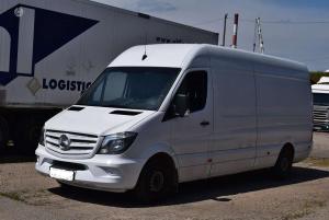 White Mercedes-Benz Sprinter 2015 in Vilnius, with an engine capacity of 2.14 L and mileage of 440 thousand km for 5900 €, photo  on AUTOMOTO.COM.LV