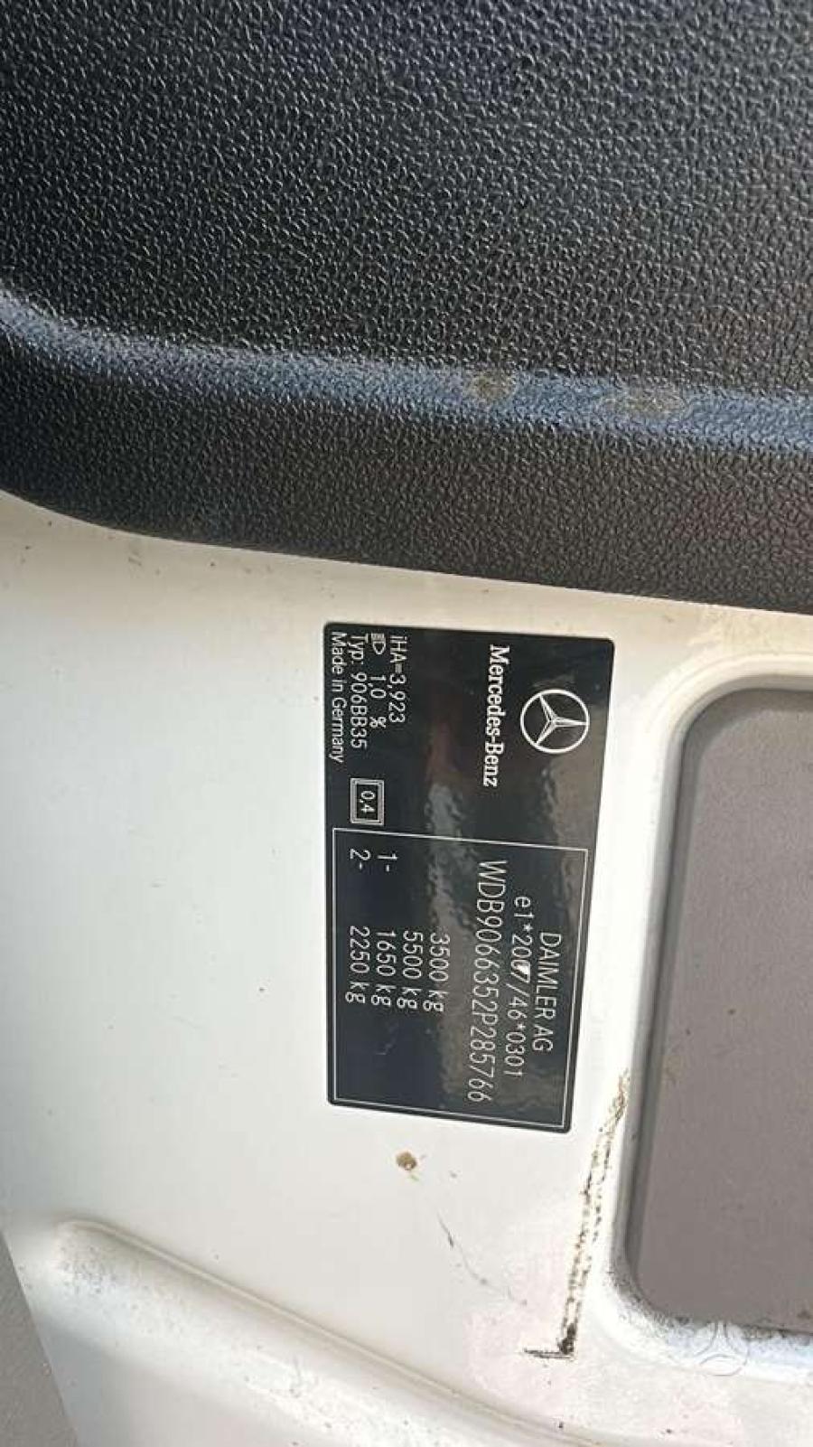 Balts Mercedes-Benz Sprinter 2016 Šilutė, ar dzinēja tilpumu 2.20 L un nobraukumu 242 tūkst. km par 4300 €, foto 4 vietnē AUTOMOTO.COM.LV