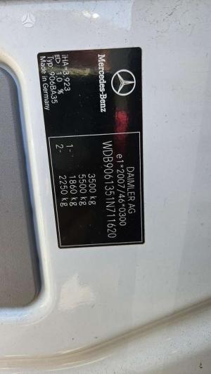 White Mercedes-Benz Sprinter 2017 in Marijampole, with an engine capacity of 2.14 L and mileage of 543 thousand km for 9559 €, photo 10 on AUTOMOTO.COM.LV