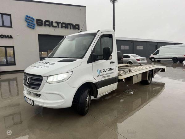 White Mercedes-Benz Sprinter 2018 in Klaipeda, with an engine capacity of 2.20 L and mileage of 244 thousand km for 36500 €, photo 1 on AUTOMOTO.COM.LV