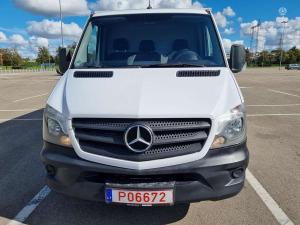 White Mercedes-Benz Sprinter 2018 in Siauliai, with an engine capacity of 2.14 L and mileage of 366 thousand km for 14200 €, photo 13 on AUTOMOTO.COM.LV