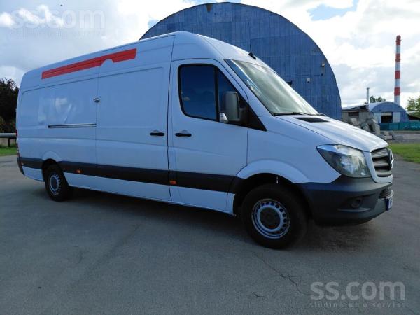 White Mercedes-Benz Sprinter 2018 in Riga, with an engine capacity of 2.20 L and mileage of 280 thousand km for 11500 €, photo 2 on AUTOMOTO.COM.LV