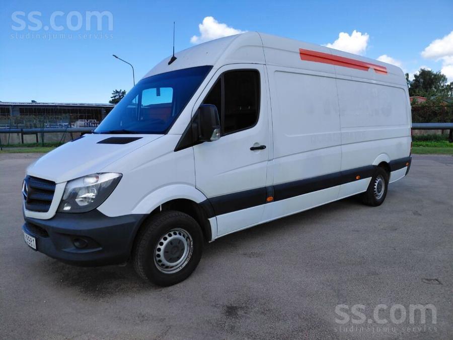 White Mercedes-Benz Sprinter 2018 in Riga, with an engine capacity of 2.20 L and mileage of 280 thousand km for 11500 €, photo 1 on AUTOMOTO.COM.LV