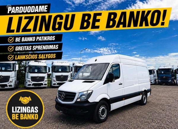 Balts Mercedes-Benz Sprinter 2018 Viļņa, ar dzinēja tilpumu 2.14 L un nobraukumu 99 tūkst. km par 12990 €, foto 1 vietnē AUTOMOTO.COM.LV