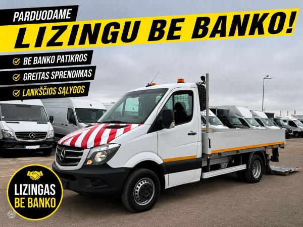 Balts Mercedes-Benz Sprinter 2018 Viļņa, ar dzinēja tilpumu 2.20 L un nobraukumu 60 tūkst. km par 19900 €, foto 1 vietnē AUTOMOTO.COM.LV