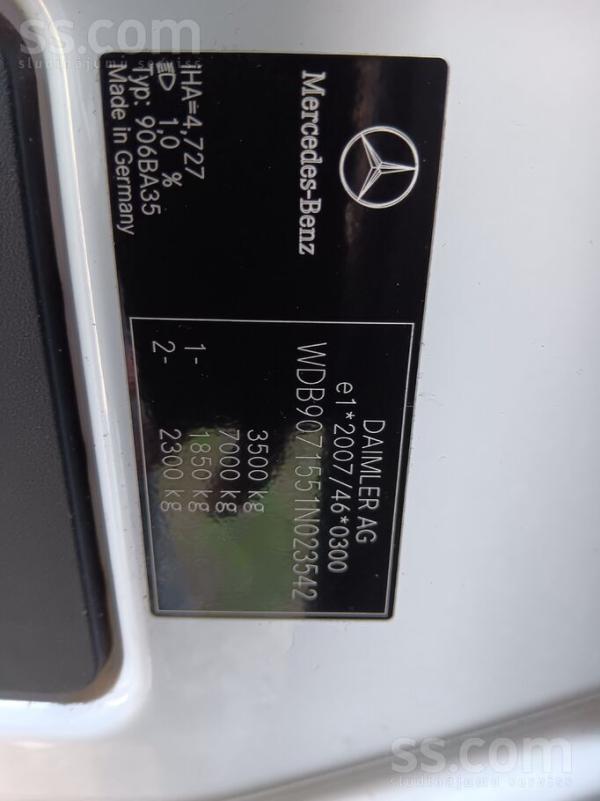 Balts Mercedes-Benz Sprinter 2019 Ogre, ar dzinēja tilpumu 2.10 L un nobraukumu 277 tūkst. km par 19500 €, foto 9 vietnē AUTOMOTO.COM.LV
