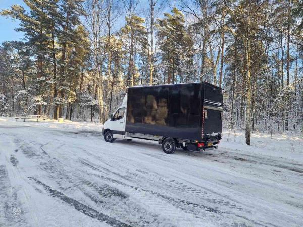 White Mercedes-Benz Sprinter 2019 in Taurage, with an engine capacity of 2.14 L and mileage of 227 thousand km for 16900 €, photo 3 on AUTOMOTO.COM.LV