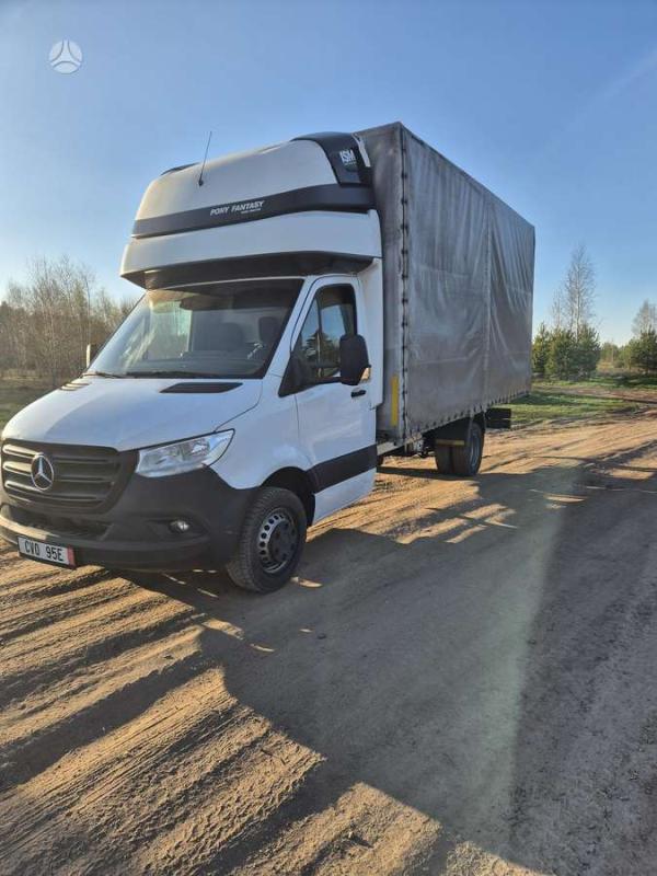 Balts Mercedes-Benz Sprinter 2019 Viļņa, ar dzinēja tilpumu 3.00 L un nobraukumu 619 tūkst. km par 19300 €, foto 1 vietnē AUTOMOTO.COM.LV