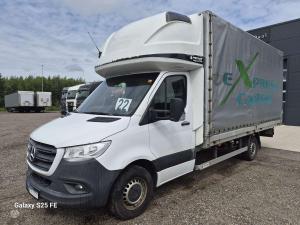 White Mercedes-Benz Sprinter 2019 in Vilnius, with an engine capacity of 2.14 L and mileage of 1 thousand km for 12705 €, photo  on AUTOMOTO.COM.LV