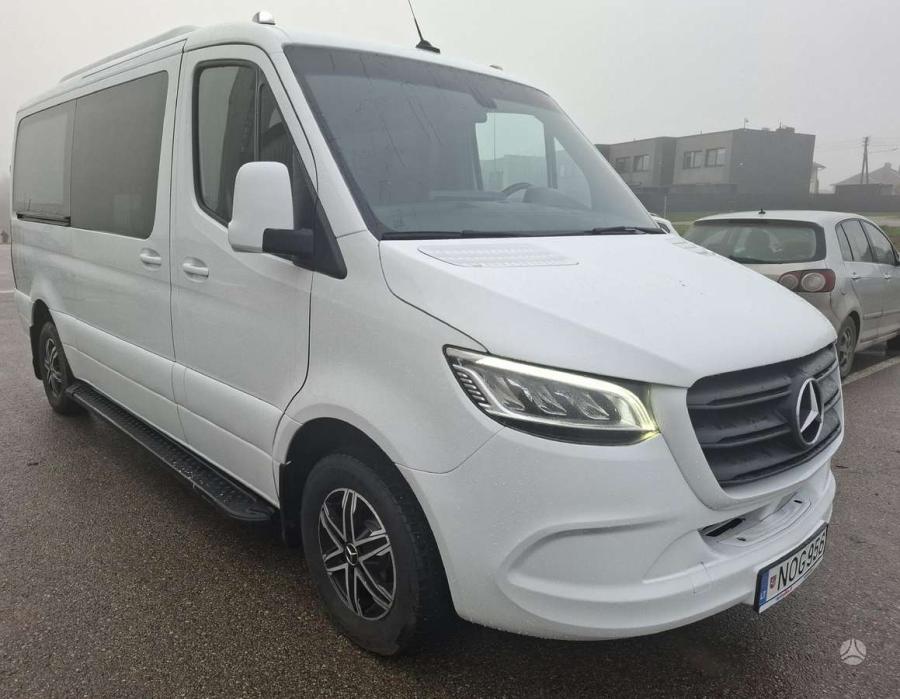 White Mercedes-Benz Sprinter 2020 in Kaunas, with an engine capacity of 3.00 L and mileage of 241 thousand km for 29300 €, photo 2 on AUTOMOTO.COM.LV