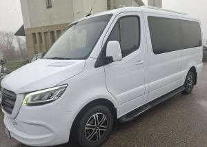White Mercedes-Benz Sprinter 2020 in Kaunas, with an engine capacity of 3.00 L and mileage of 241 thousand km for 29300 €, photo 6 on AUTOMOTO.COM.LV
