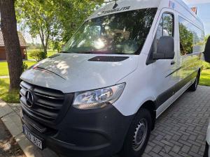White Mercedes-Benz Sprinter 2021 in Kursenai, with an engine capacity of 2.10 L and mileage of 466 thousand km for 11495 €, photo 3 on AUTOMOTO.COM.LV