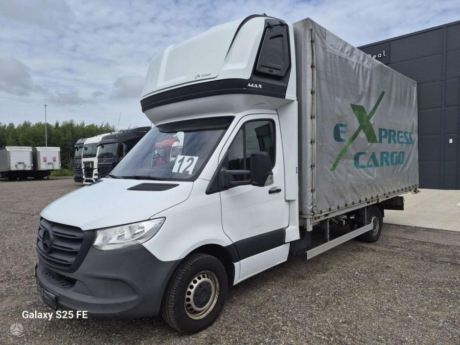 White Mercedes-Benz Sprinter 2021 in Vilnius, with an engine capacity of 2.14 L and mileage of 910 thousand km for 16819 €, photo 1 on AUTOMOTO.COM.LV
