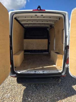 White Mercedes-Benz Sprinter 2021 in Taurage, with an engine capacity of 2.10 L and mileage of 288 thousand km for 12200 €, photo 12 on AUTOMOTO.COM.LV