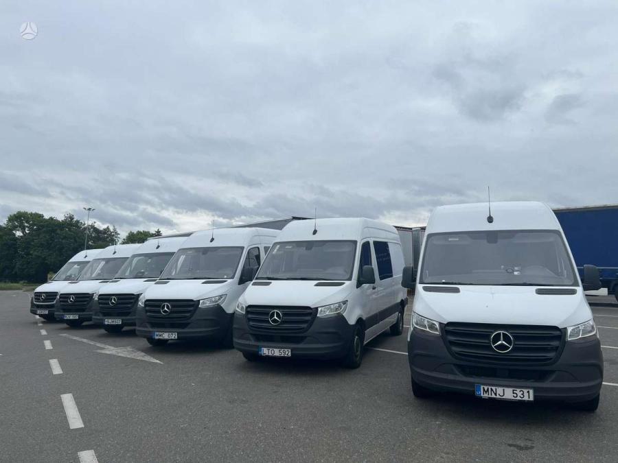 White Mercedes-Benz Sprinter 2021 in Vievis, with an engine capacity of 1.95 L and mileage of 826 thousand km for 11000 €, photo 15 on AUTOMOTO.COM.LV
