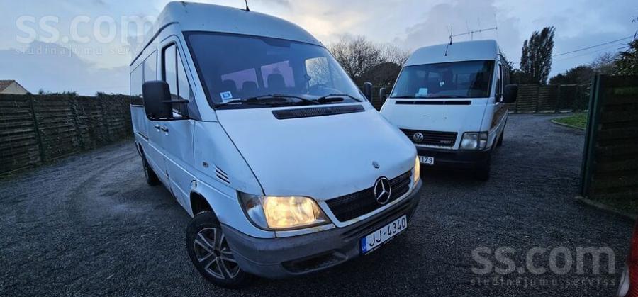 White Mercedes-Benz Sprinter 2003 in Riga, with an engine capacity of 2.20 L and mileage of 410 thousand km for 2500 €, photo 1 on AUTOMOTO.COM.LV