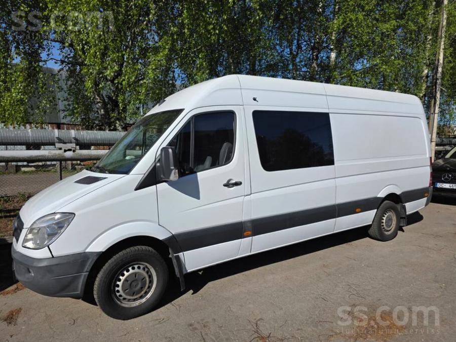 White Mercedes-Benz Sprinter 2011 in Riga, with an engine capacity of 2.10 L and mileage of 497 thousand km for 9900 €, photo 4 on AUTOMOTO.COM.LV