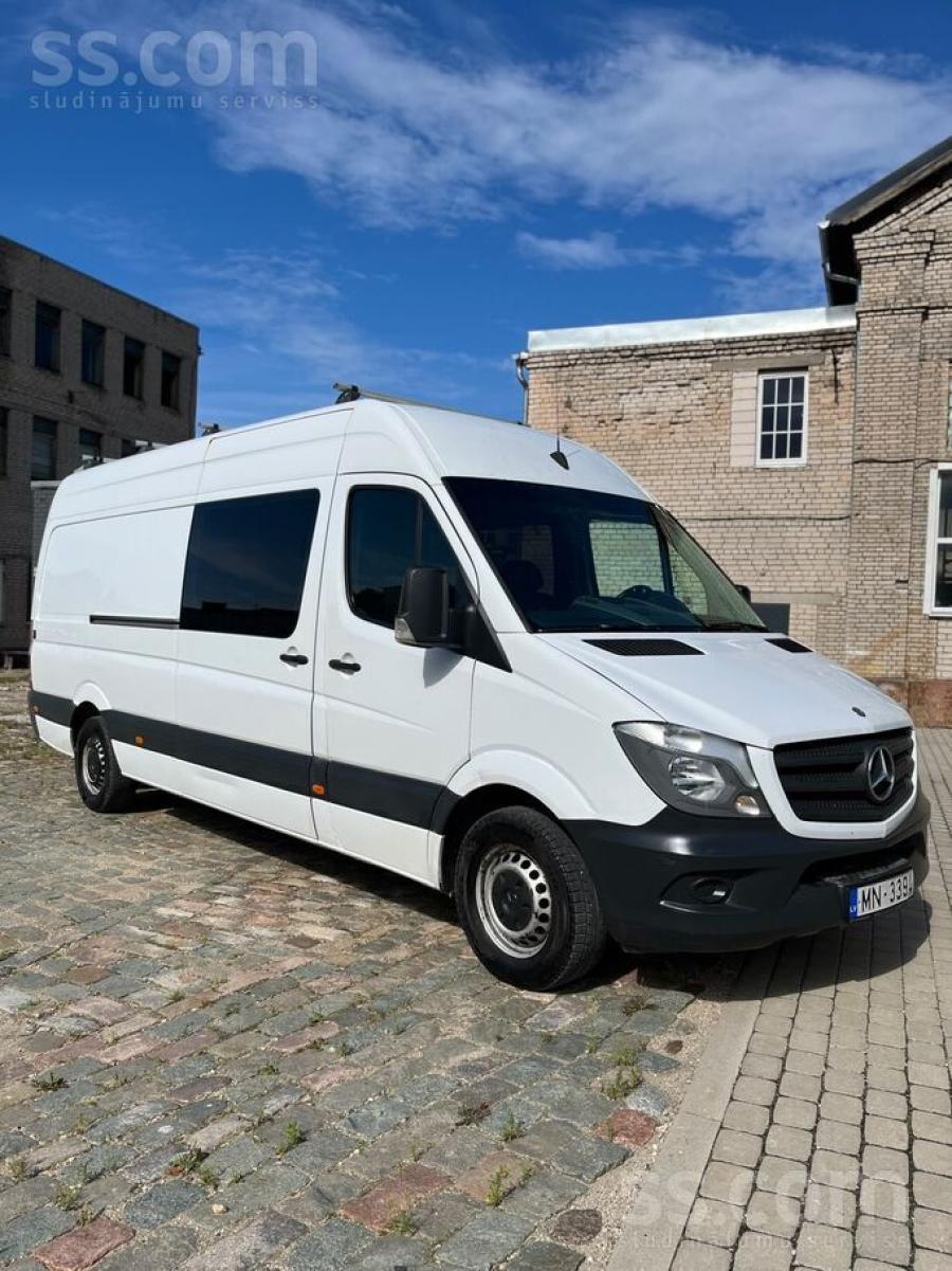 White Mercedes-Benz Sprinter 2013 in Riga, with an engine capacity of 2.20 L and mileage of 337 thousand km for 7500 €, photo 13 on AUTOMOTO.COM.LV