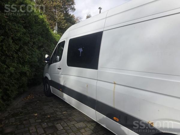 White Mercedes-Benz Sprinter 2014 in Riga, with an engine capacity of 2.10 L and mileage of 270 thousand km for 10000 €, photo 7 on AUTOMOTO.COM.LV