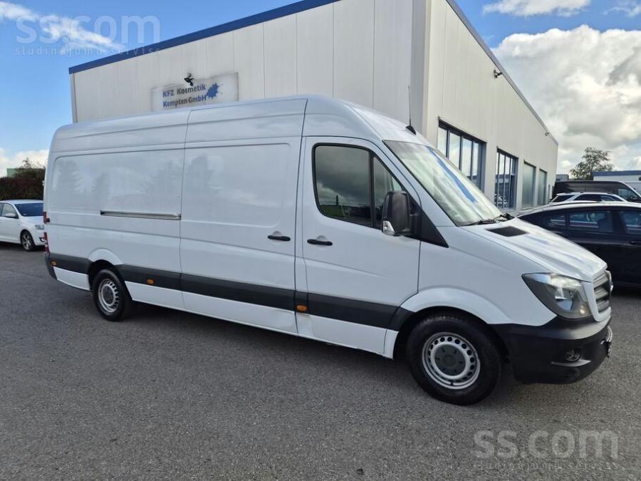 White Mercedes-Benz Sprinter 2015 in Riga, with an engine capacity of 2.20 L and mileage of 240 thousand km for 13950 €, photo 9 on AUTOMOTO.COM.LV